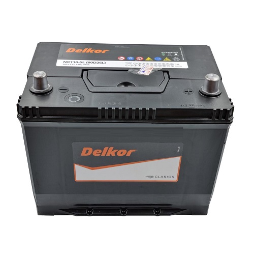 Bình ắc quy Delkor 80D26L ( 12v - 70Ah) chính hãng - Giao hàng toàn quốc